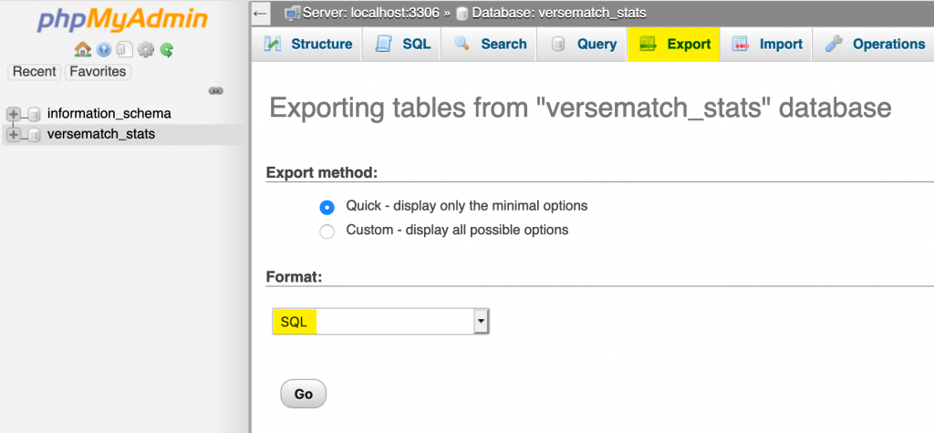 MySQL How To Copy Database From Web Host To Localhost Chris Nielsen 