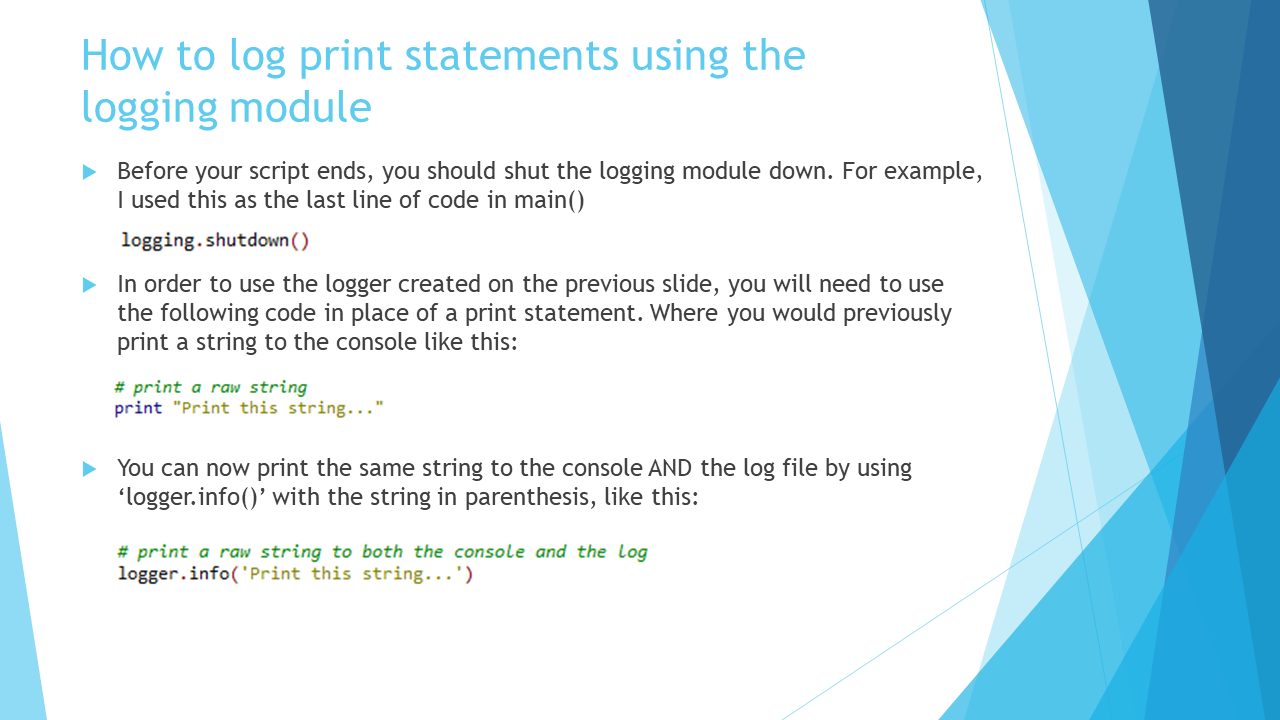 GitHub - chris-relaxing/python-how-to-use-logging: Python code tutorial ... GitHub - chris-relaxing/python-how-to-use-logging: Python code tutorial ...